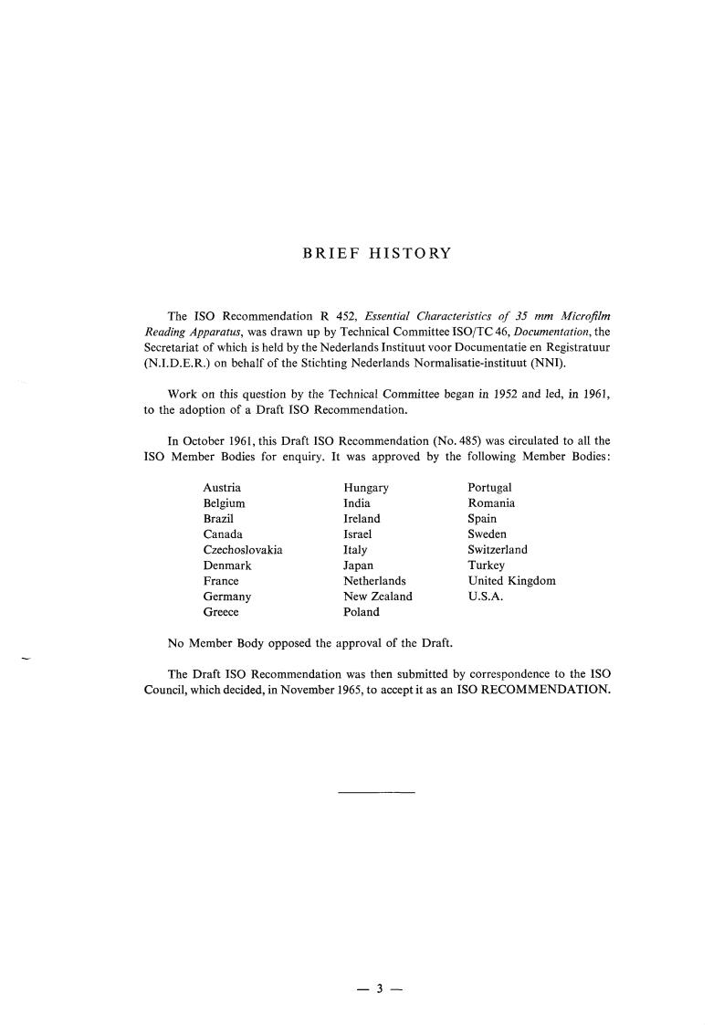 ISO/R 452:1965 - Withdrawal of ISO/R 452-1965