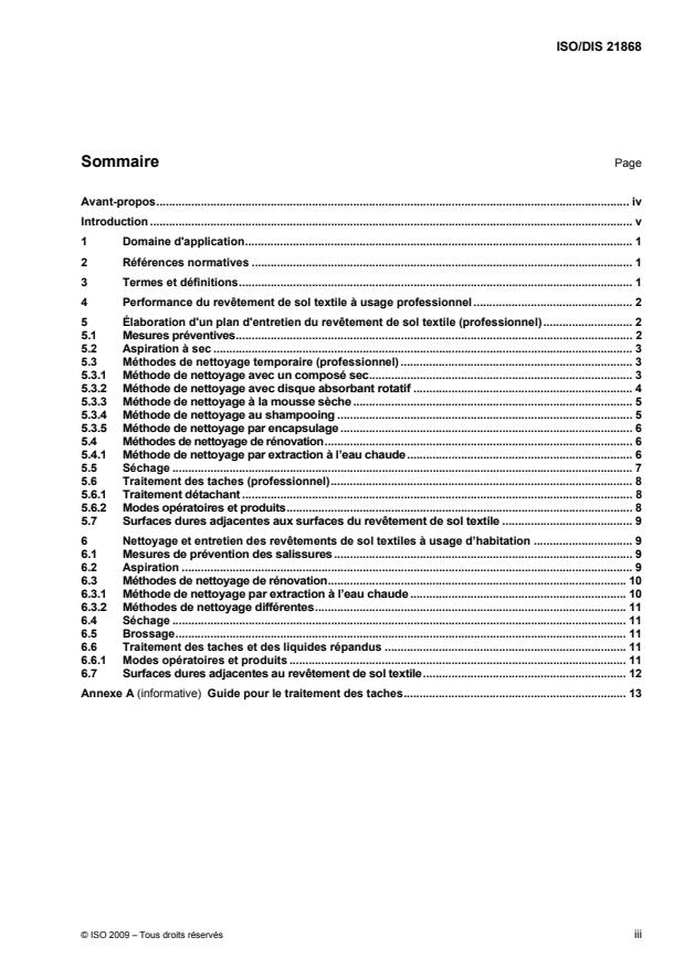 ISO/DIS 21868 - Textile floor coverings -- Guidance on maintenance and cleaning
