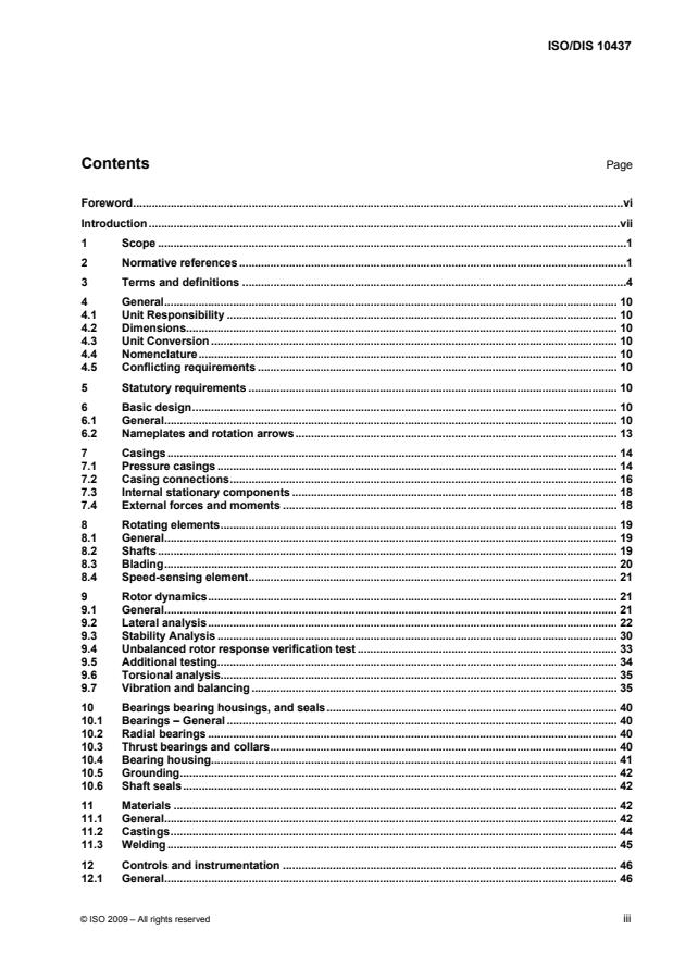 ISO/DIS 10437 - Petroleum, petrochemical and natural gas industries -- Steam turbines