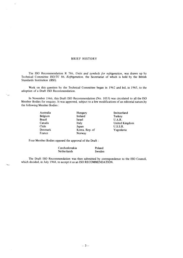 ISO/R 786:1968 Withdrawal Of ISO/R 786-1968