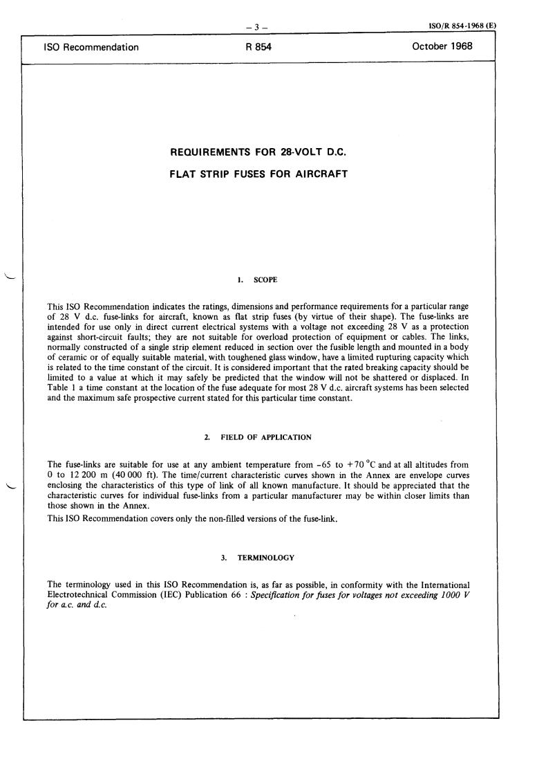 ISO/R 854:1968 - Withdrawal of ISO/R 854-1968
