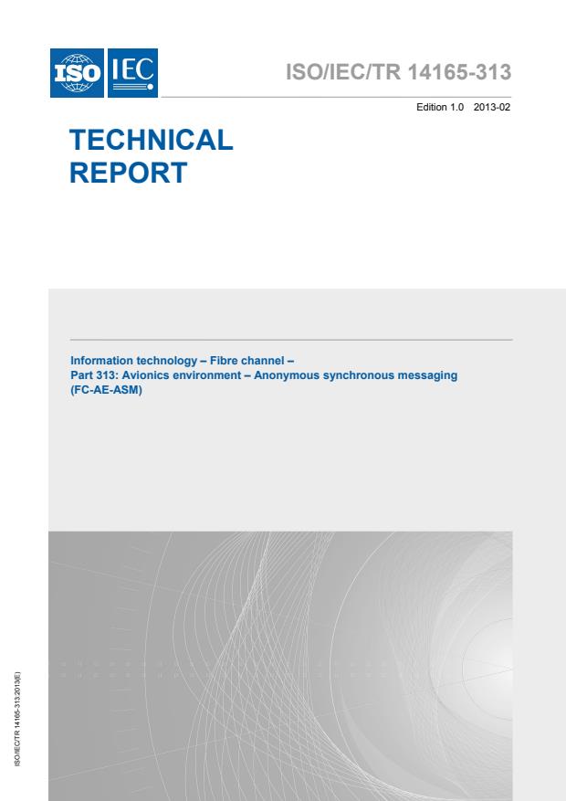 ISO/IEC TR 14165-313:2013 - Information technology — Fibre Channel ...