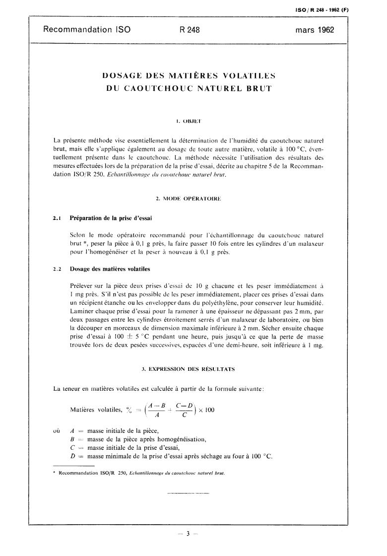 ISO/R 248:1962 - Title missing - Legacy paper document