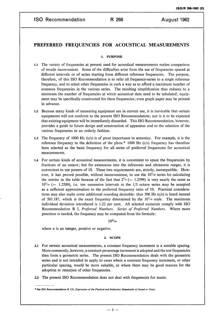 ISO/R 266:1962 - Title missing - Legacy paper document