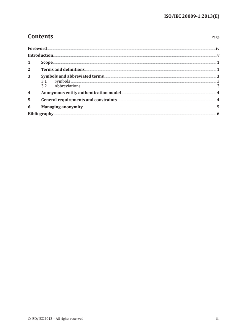 ISO/IEC 20009-1:2013 - Information technology — Security techniques — Anonymous entity