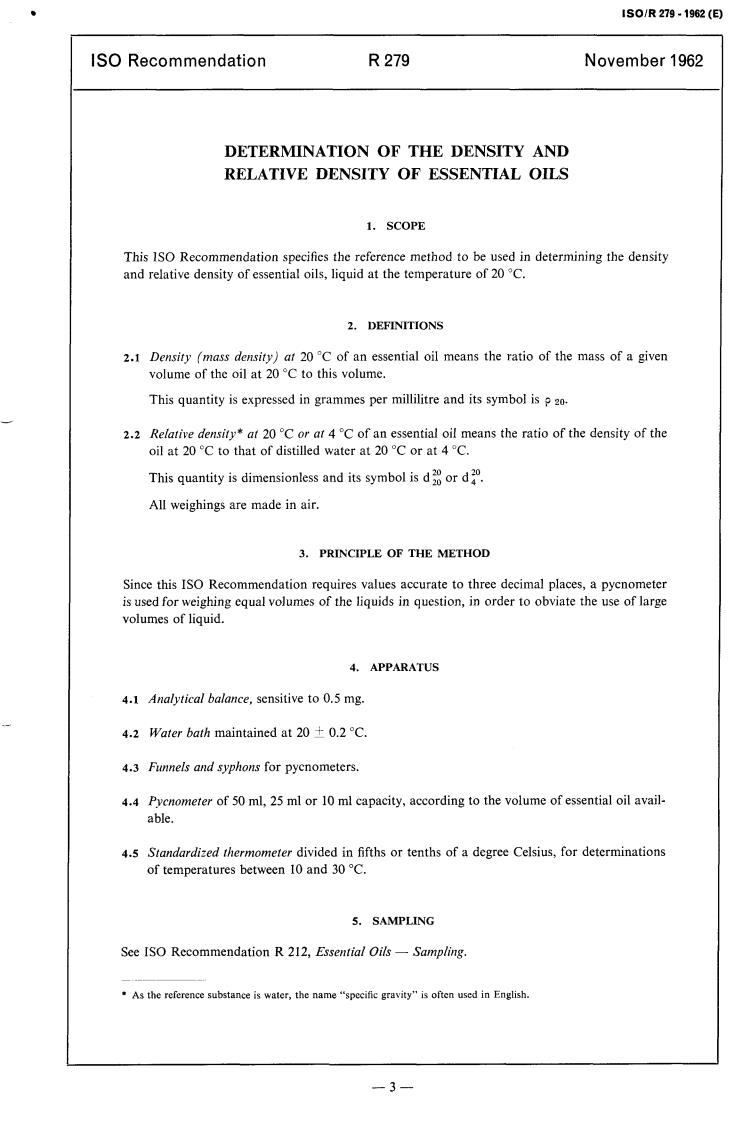 ISO/R 279:1962 - Title missing - Legacy paper document