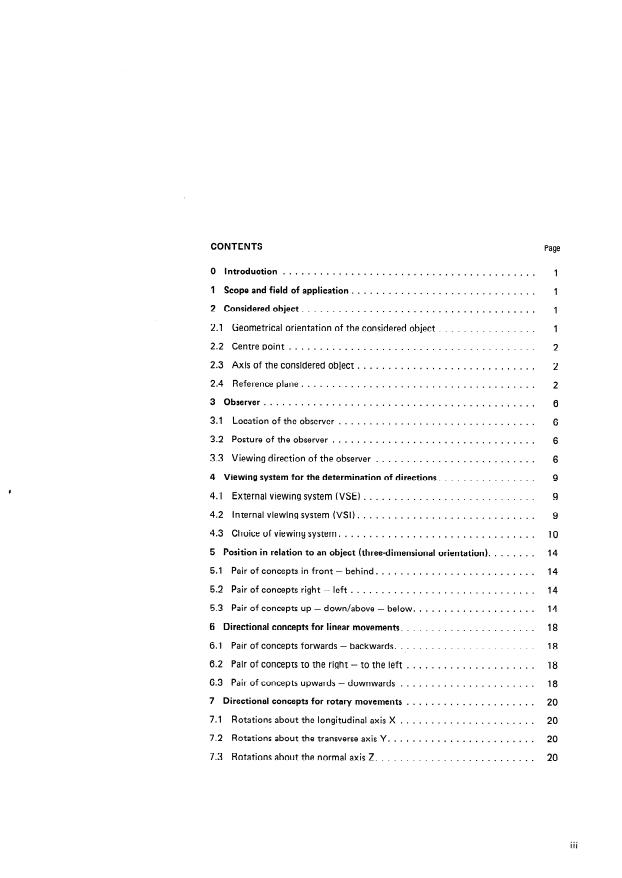 ISO 1503:1977 - Geometrical orientation and directions of movements