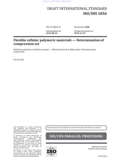 EN ISO 1856:2018 - Flexible cellular polymeric materials ...