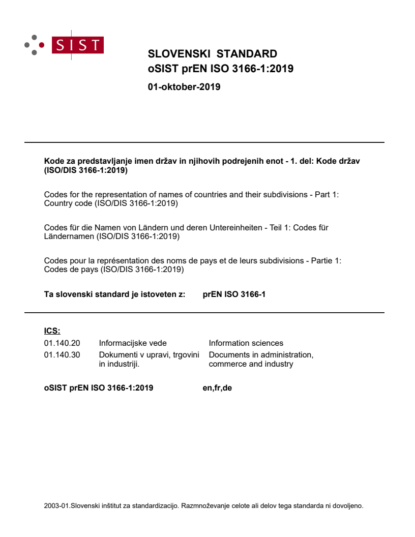 KSIST FprEN ISO 3166 1 2020 Codes For The Representation Of Names Of KSIST FprEN ISO 3166 1 2020 Codes For The Representation Of Names Of