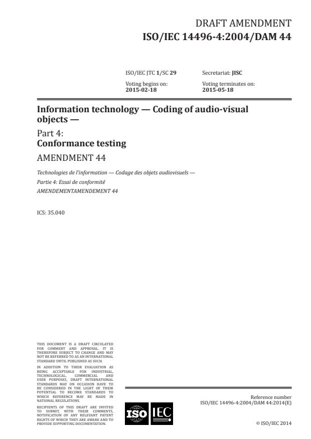 ISO/IEC 14496-4:2004/DAmd 44