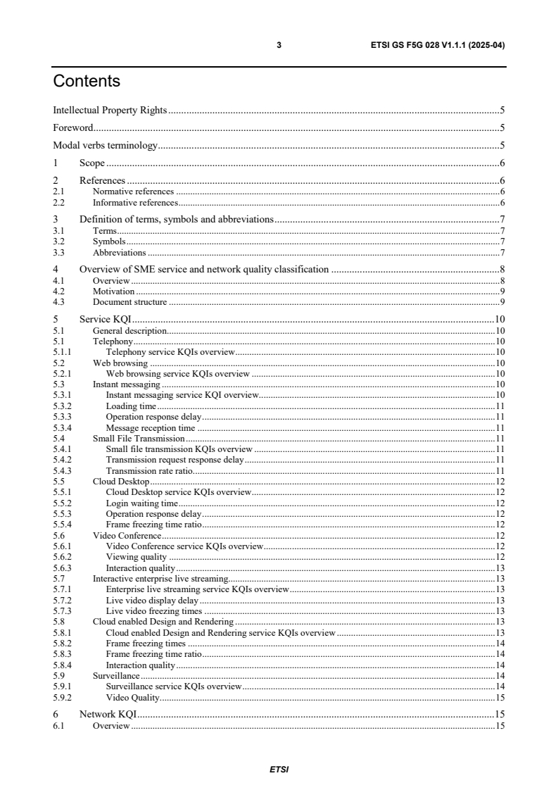 ETSI GS F5G 028 V1.1.1 (2025-04) - Fifth Generation Fixed Network (F5G); F5G-A SME Service and