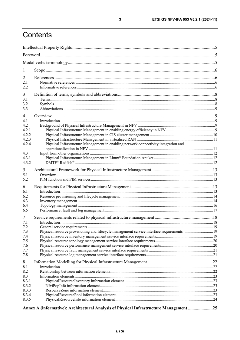 ETSI GS NFV-IFA 053 V5.2.1 (2024-11) - Network Functions Virtualisation (NFV) Release 5; Management