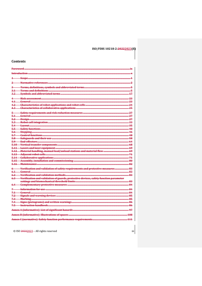 ISO/FDIS 10218-2 - Robotics — Safety requirements — Part 2: Industrial robot applications and robot