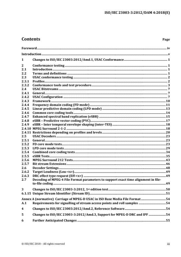 ISO/IEC 23003-3:2012/DAmd 4 - USAC stream ID, MP4FF groups, reference software and conformance