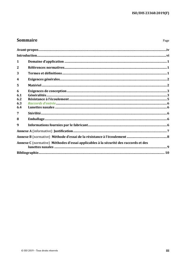 ISO/DIS 23368 - Anaesthetic and respiratory equipment -- Low flow nasal cannulae for oxygen therapy