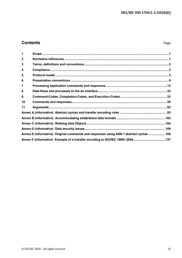 ISO/IEC DIS 15961-1 - Information technology -- Data protocol for radio frequency identification