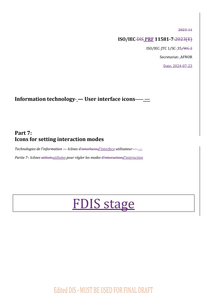 ISO/IEC 11581-7 - Information technology — User interface icons — Part 7: Icons for setting