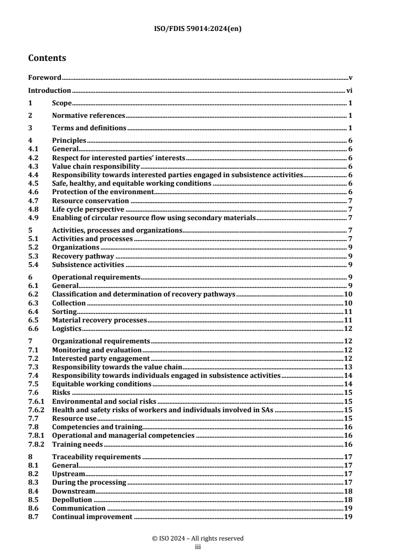 ISO/FDIS 59014 - Environmental management and circular economy — Sustainability and traceability of