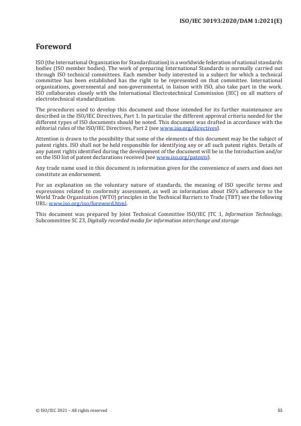 ISO/IEC 30193:2020/DAmd 1 - ISO/IEC 30193:2020/DAmd 1
