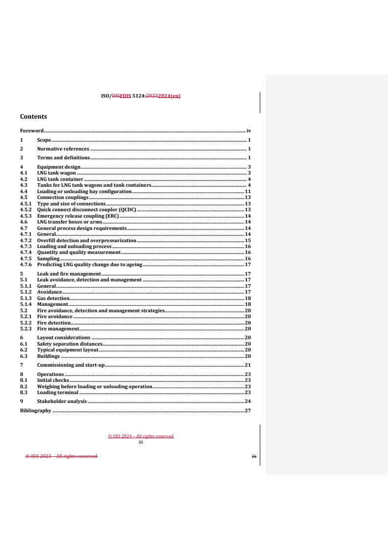 ISO 5124 - Loading and unloading of liquefied natural gas (LNG) tank wagons and containers