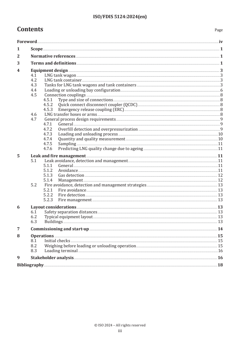 ISO 5124 - Loading and unloading of liquefied natural gas (LNG) tank wagons and containers