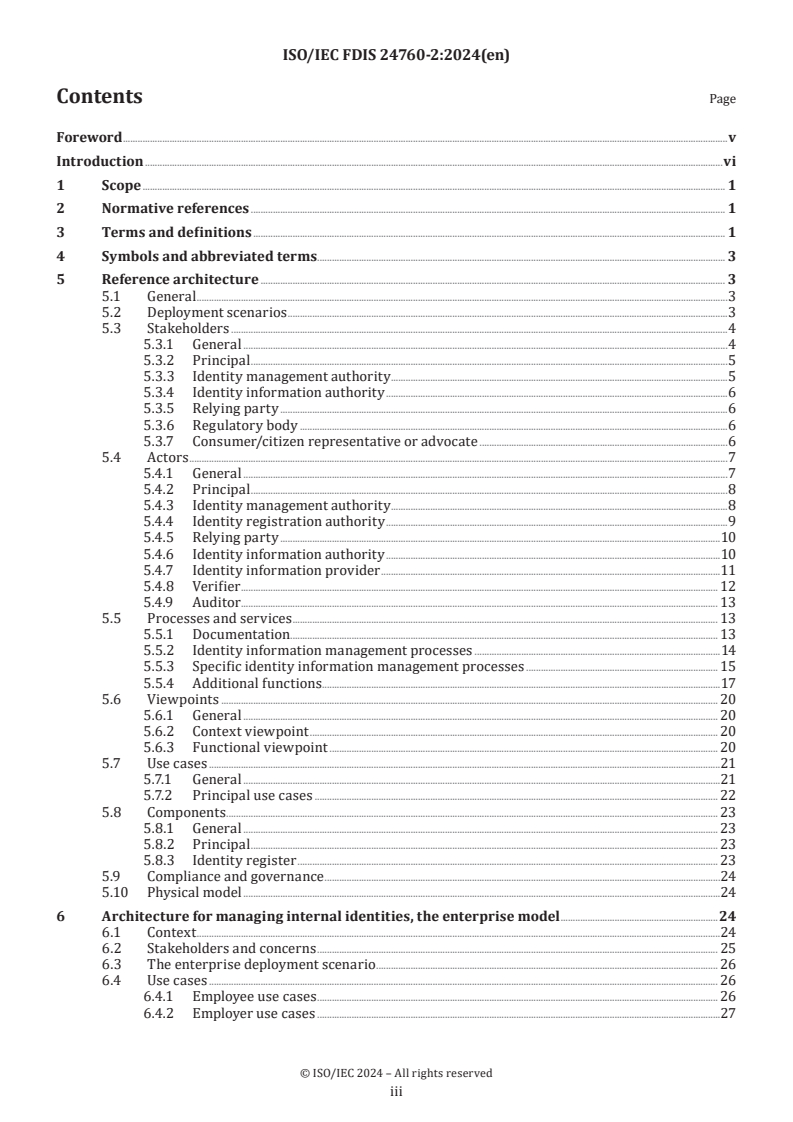 ISO/IEC 24760-2 - Information security, cybersecurity and privacy protection — A framework for