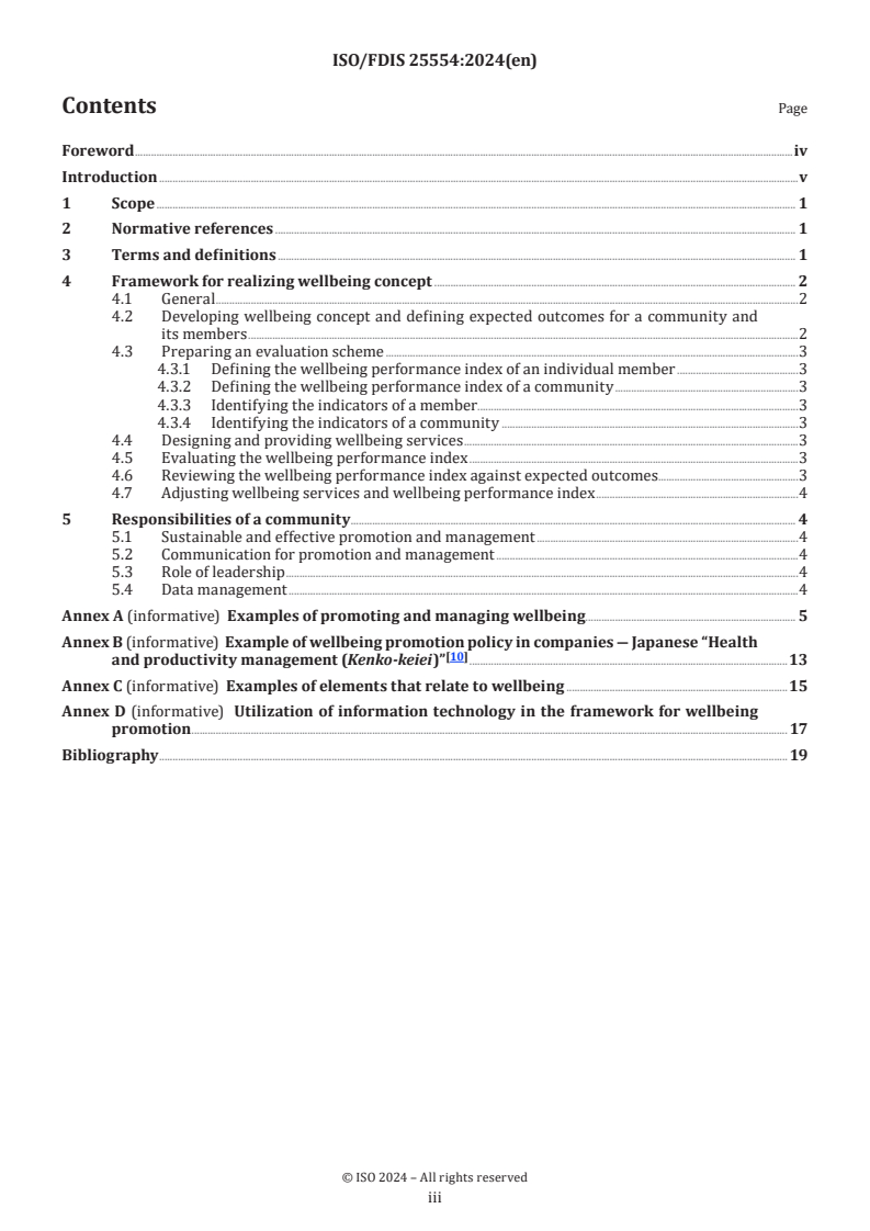 ISO 25554 - Ageing societies — Guidelines for promoting wellbeing in communities