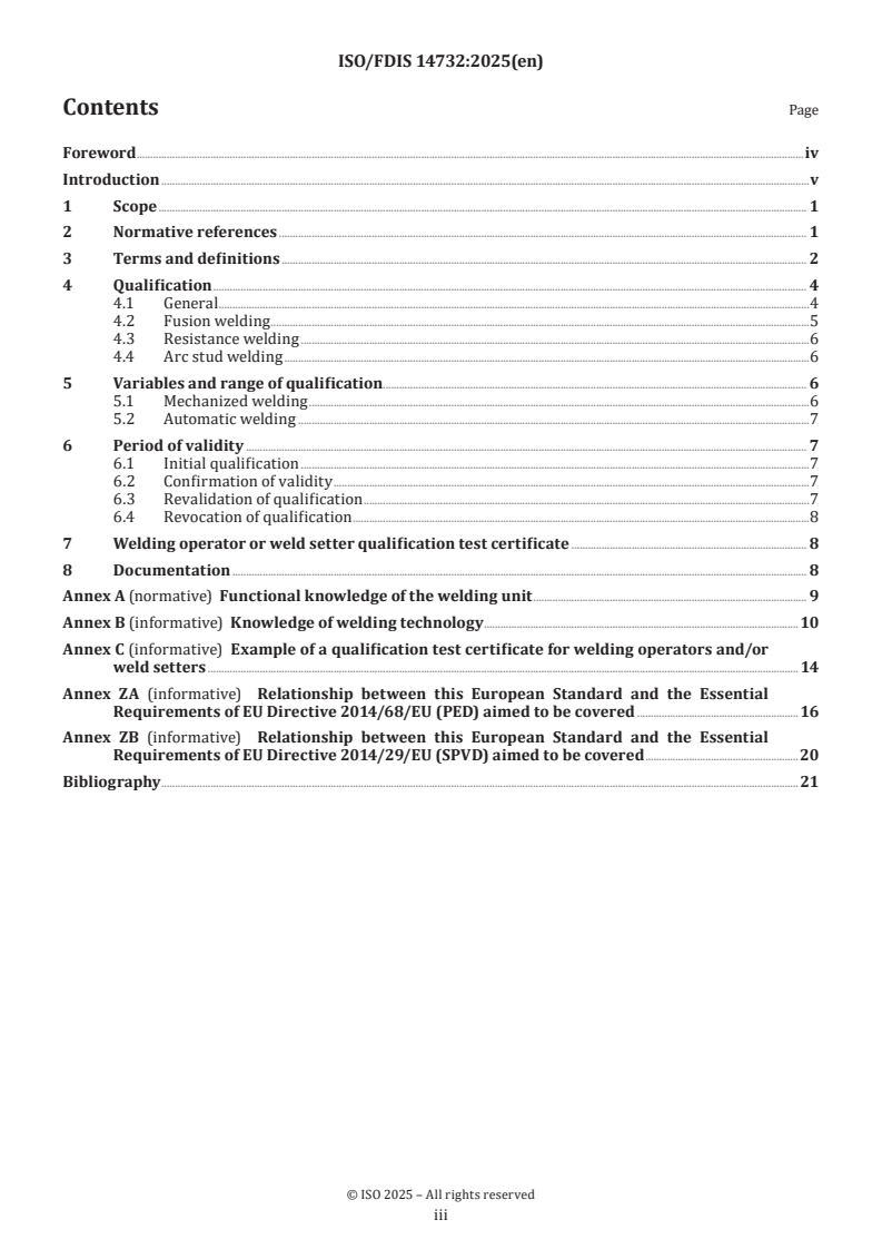 ISO/FDIS 14732 - Welding personnel — Qualification testing of welding ...