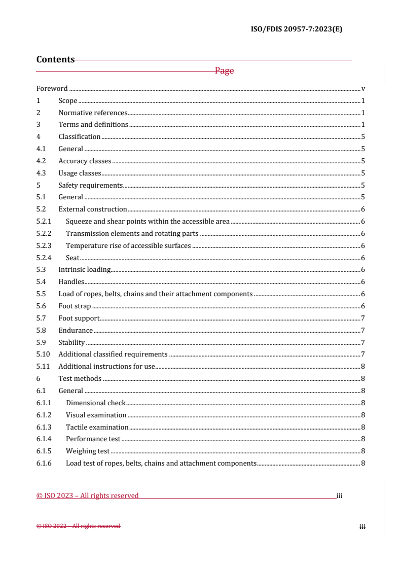 ISO/FDIS 20957-7 - Stationary training equipment — Part 7: Rowing equipment — Additional specific