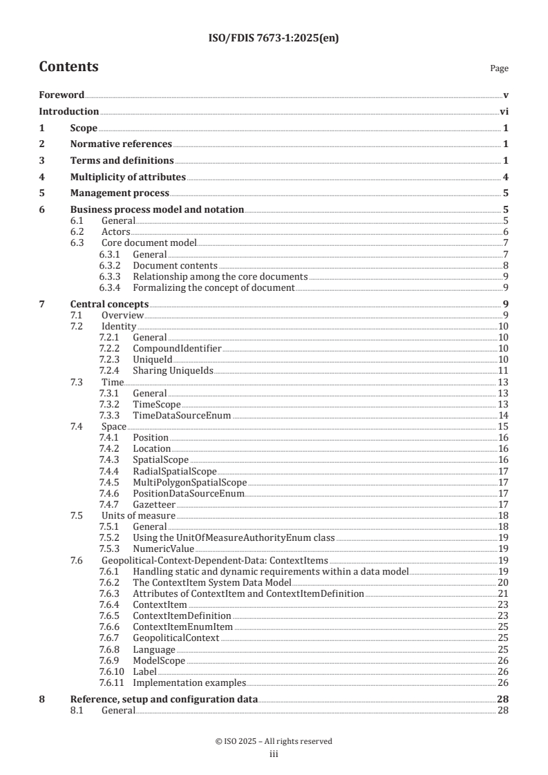 ISO/FDIS 7673-1 - Agricultural field operations data — Part 1: Core concepts