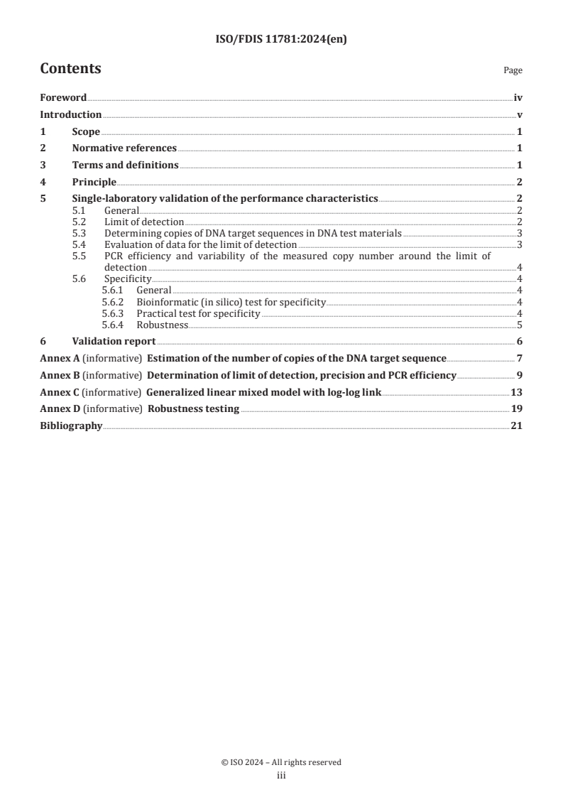 ISO/FDIS 11781 - Molecular biomarker analysis — Requirements and guidance for single-laboratory