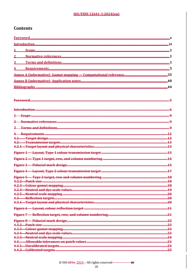 ISO/FDIS 12641-1 - Graphic technology — Prepress digital data exchange — Part 1: Colour targets for