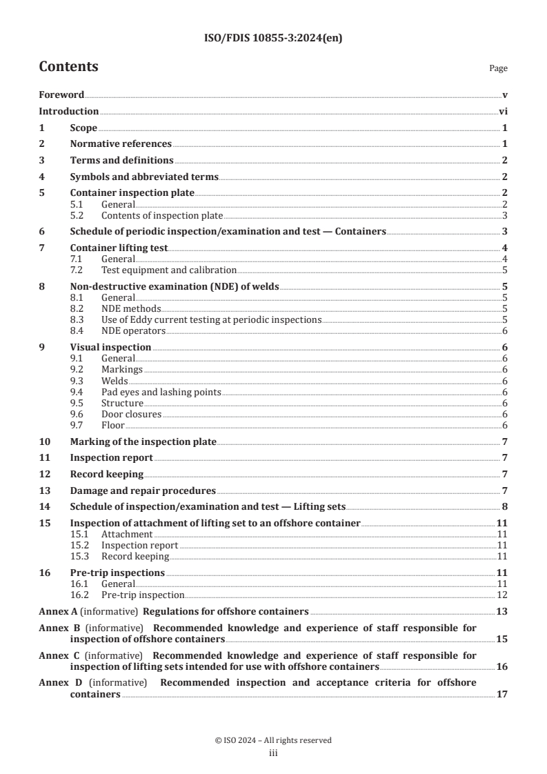 ISO/FDIS 10855-3 - Offshore containers and associated lifting sets ...