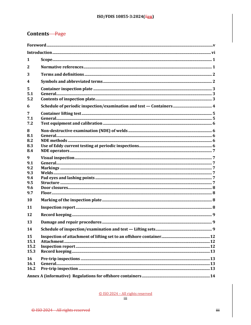ISO 10855-3 - Offshore containers and associated lifting sets — Part 3: Periodic inspection,
