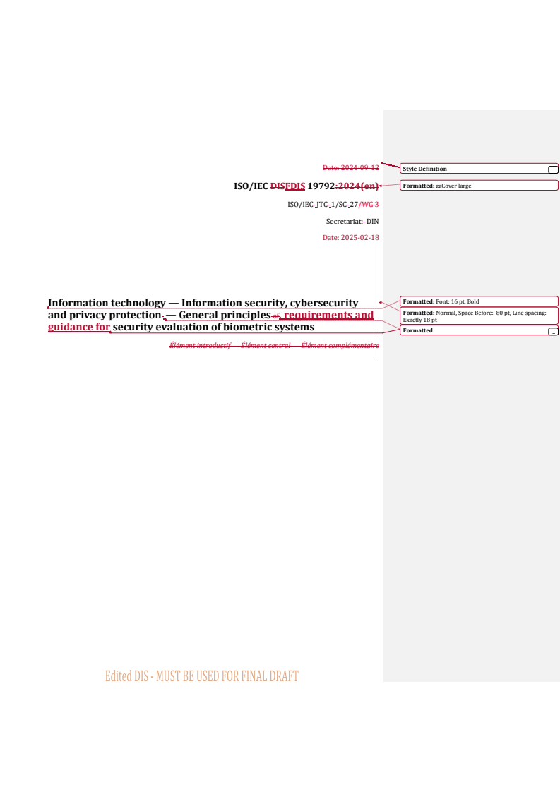 ISO/IEC FDIS 19792 - Information security, cybersecurity and privacy protection — General