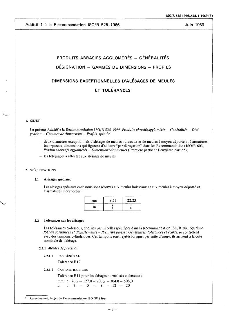 ISO/R 525:1966/Add 1 - Title missing - Legacy paper document