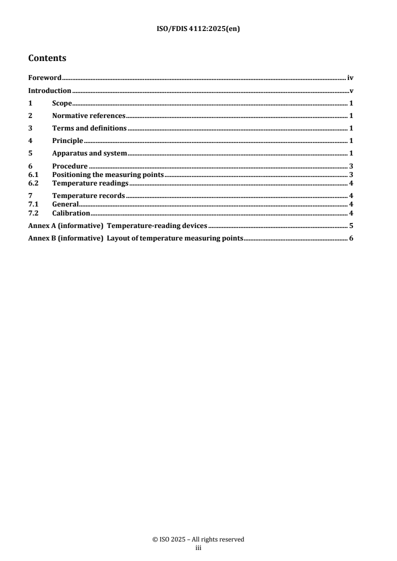 ISO/FDIS 4112 - Cereals and pulses — Guidance on measurement of the temperature of grain stored in