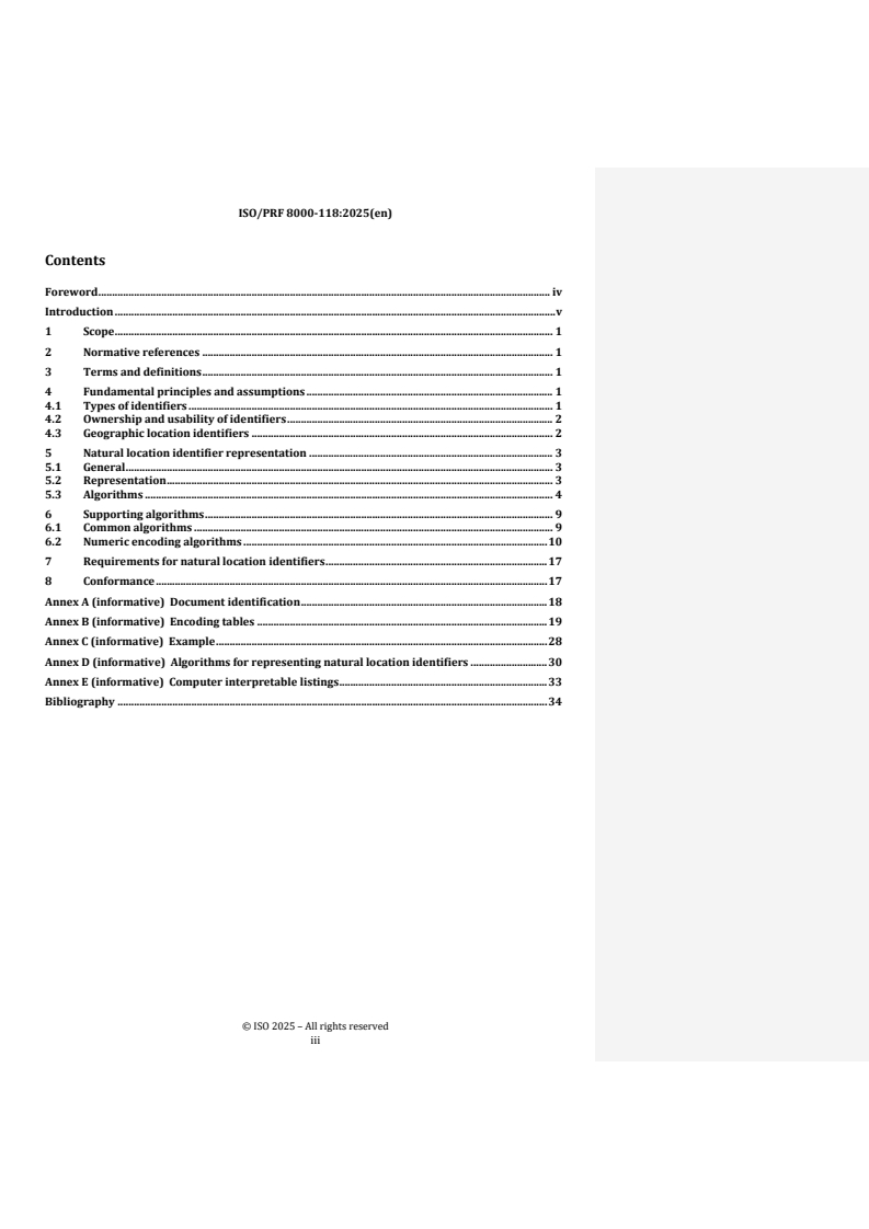 ISO 8000-118 - Data quality — Part 118: Application of ISO 8000-115 to natural location identifiers