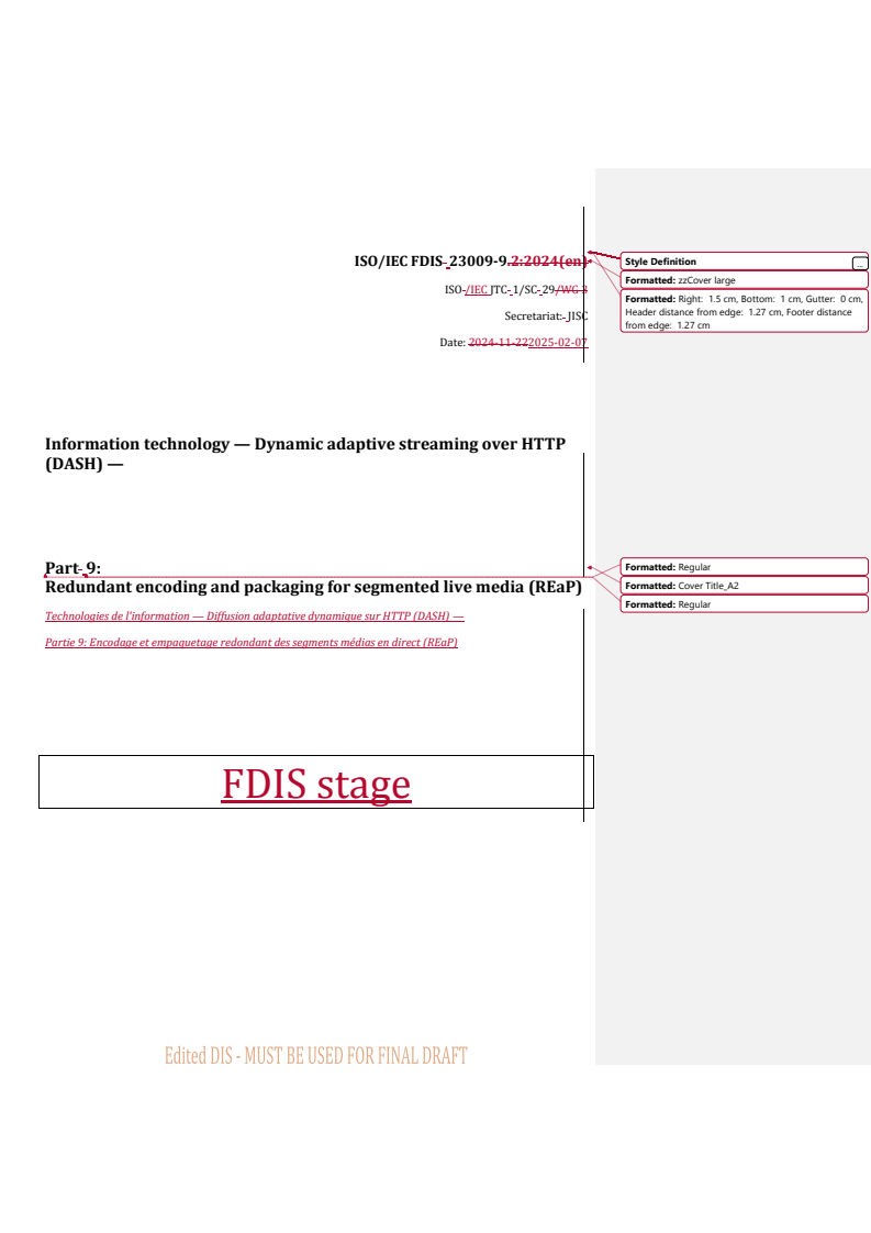 ISO/IEC 23009-9 - Information technology — Dynamic adaptive streaming over HTTP (DASH) — Part 9: