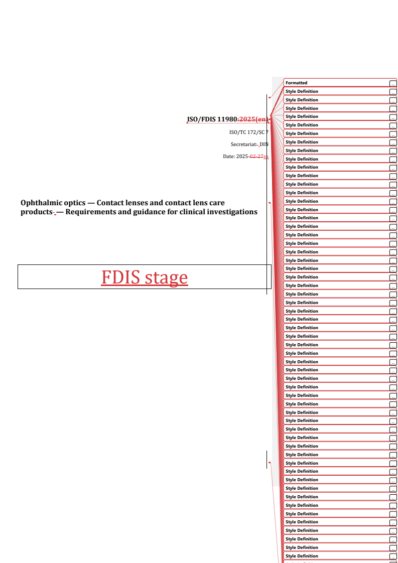 ISO 11980 - Ophthalmic optics — Contact lenses and contact lens care products — Requirements and