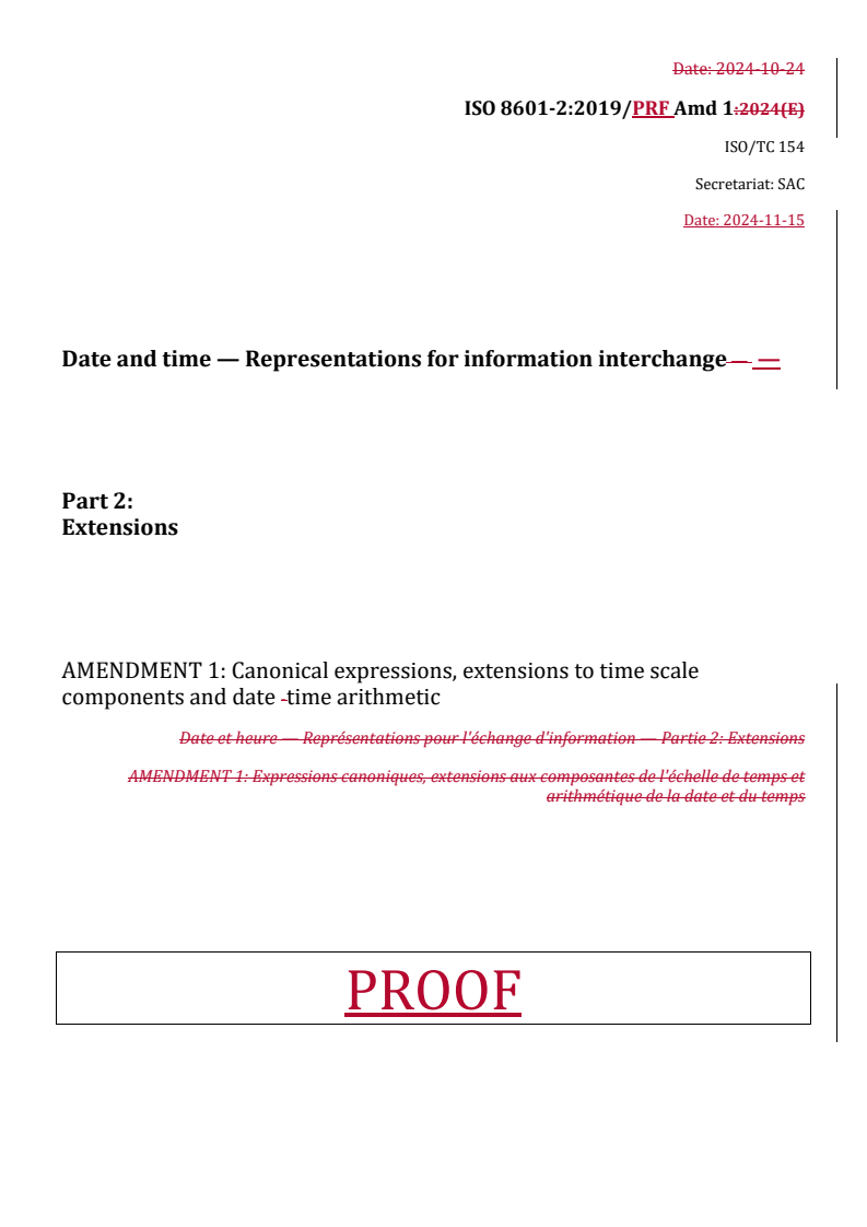 ISO 8601-2:2019/Amd 1 - Date and time — Representations for information interchange — Part 2: