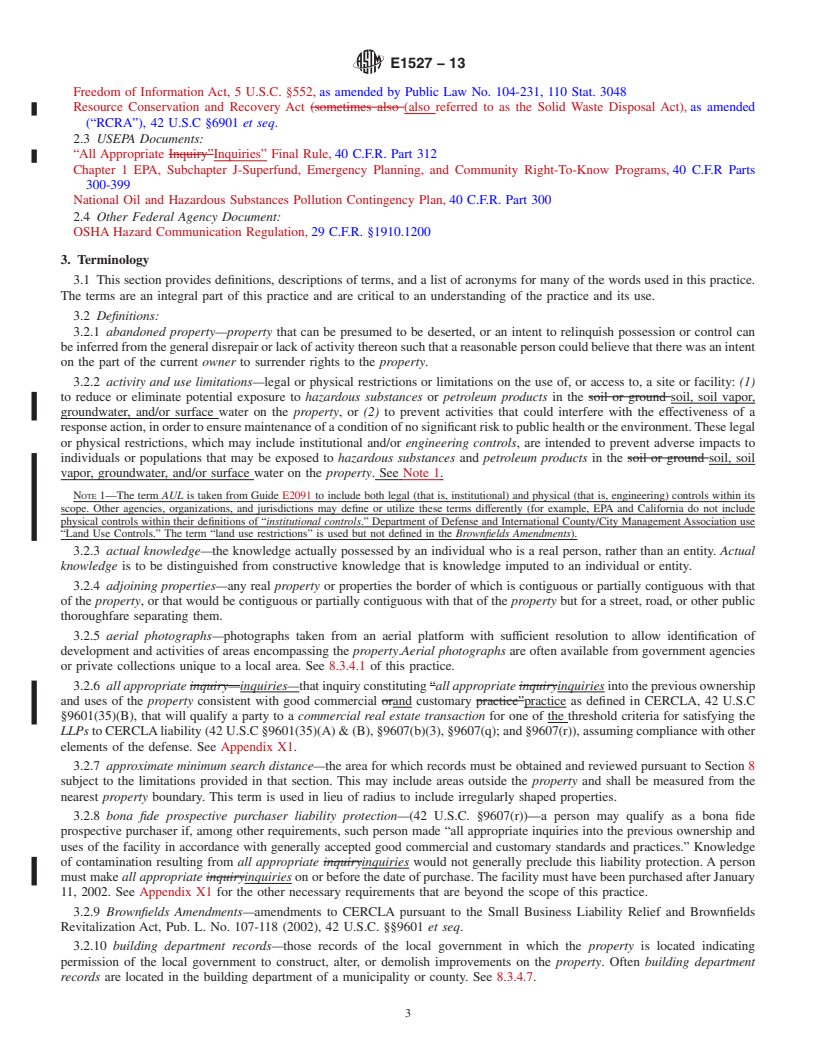 Astm E1527 13 Standard Practice For Environmental Site Assessments