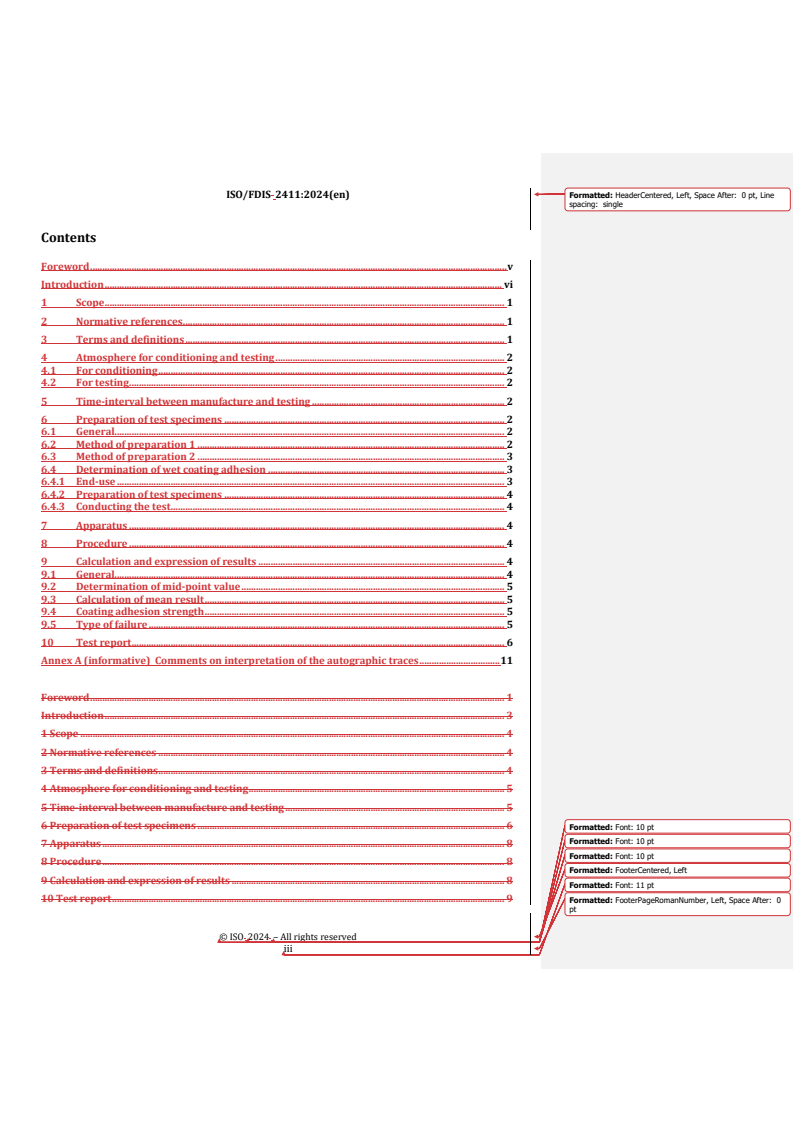 ISO/FDIS 2411 - Rubber- or plastics-coated fabrics — Determination of ...