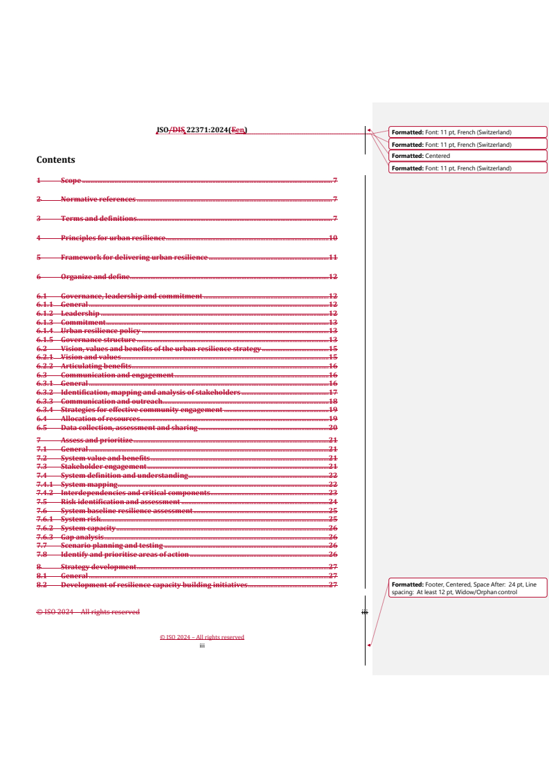 ISO/PRF 22371 - Security and resilience — Community resilience — Principles, framework and