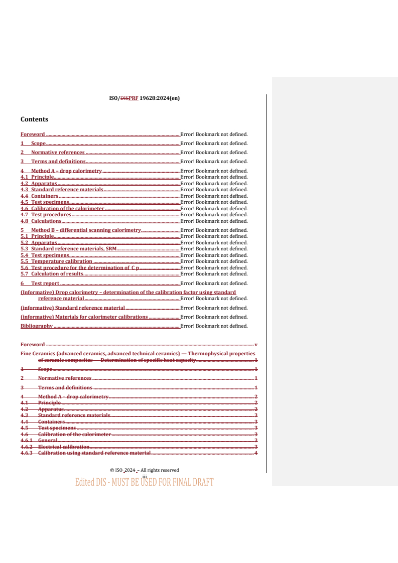 ISO/PRF 19628 - Fine ceramics (advanced ceramics, advanced technical ceramics) — Thermophysical