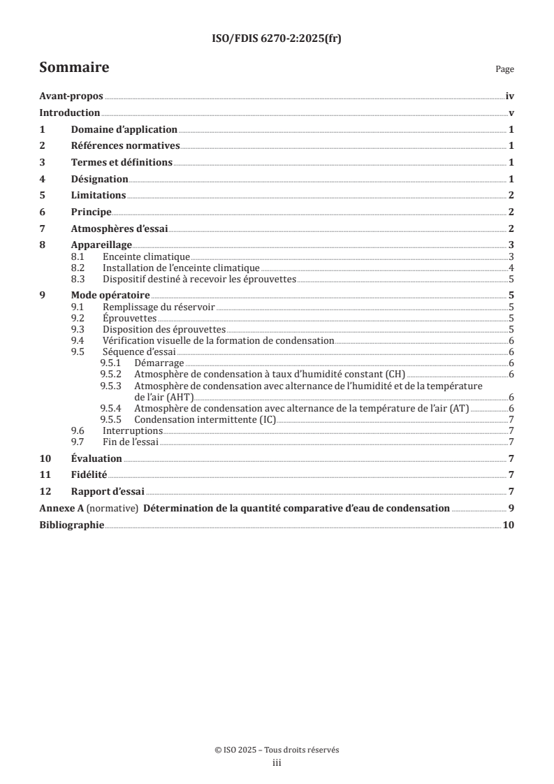 ISO/FDIS 6270-2 - Paints and varnishes — Determination of resistance to humidity — Part 2: