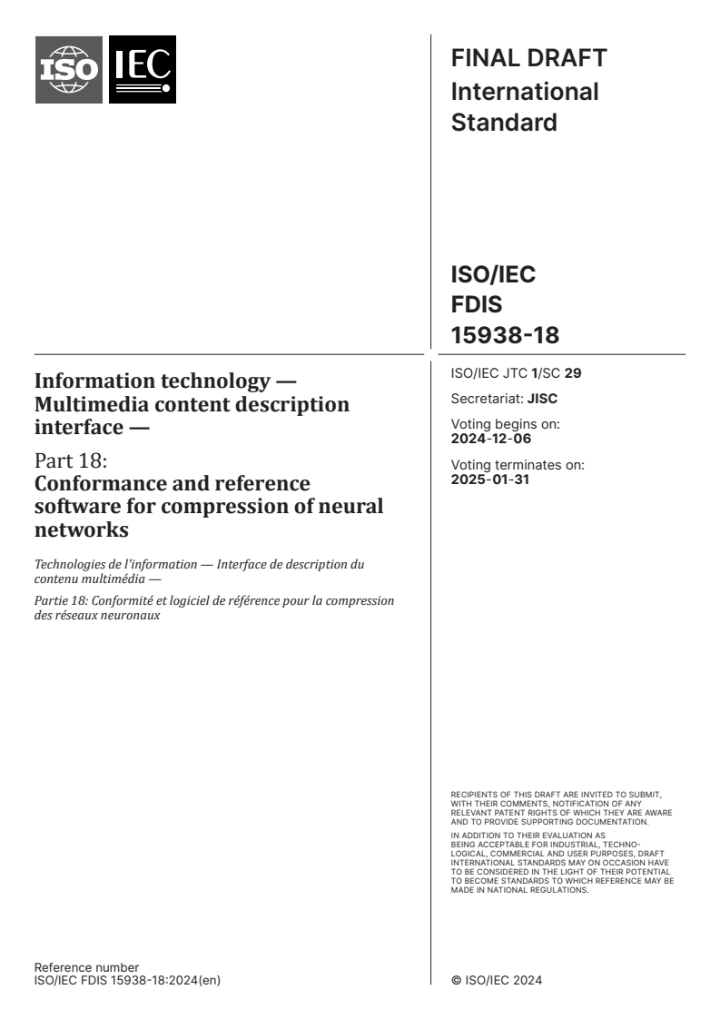 ISO/IEC 15938-18 - Information technology — Multimedia content description interface — Part 18: