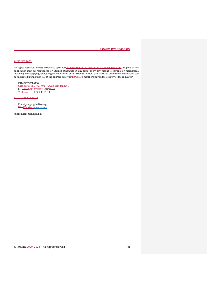 ISO/IEC DTS 33060 - Information technology — Process assessment — Process assessment model for