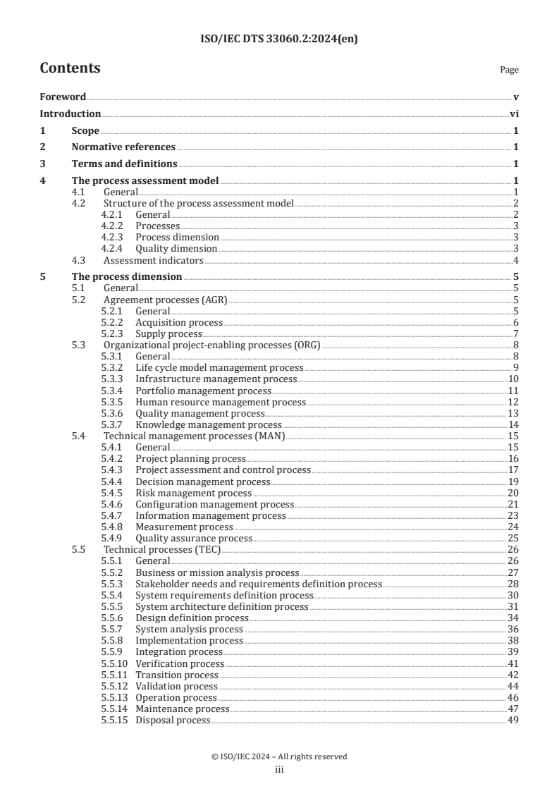 ISO/IEC TS 33060 - Information technology — Process assessment — Process assessment model for system