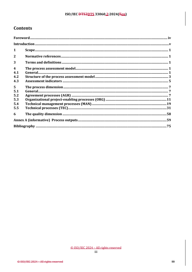 ISO/IEC TS 33060 - Information technology — Process assessment — Process assessment model for system